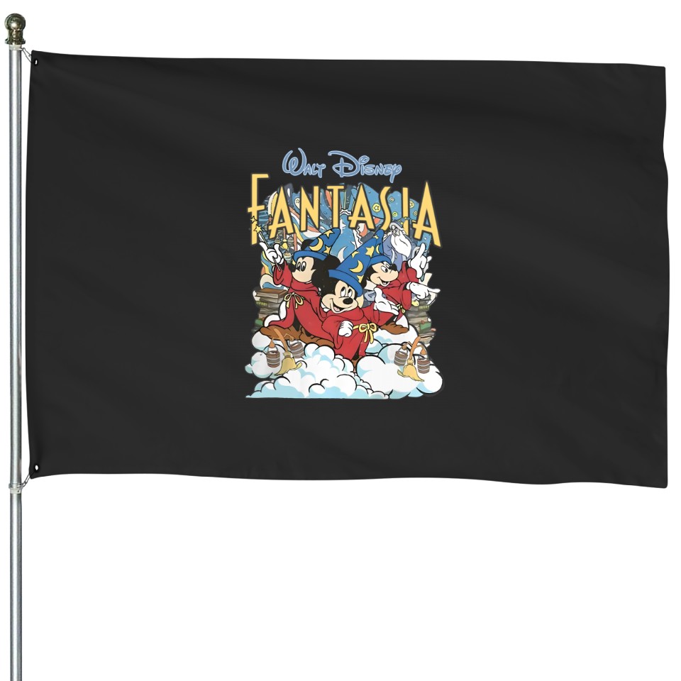 Retro Disney Fantasia House Flags, Fantasia Sorcerer House Flags | ID ...