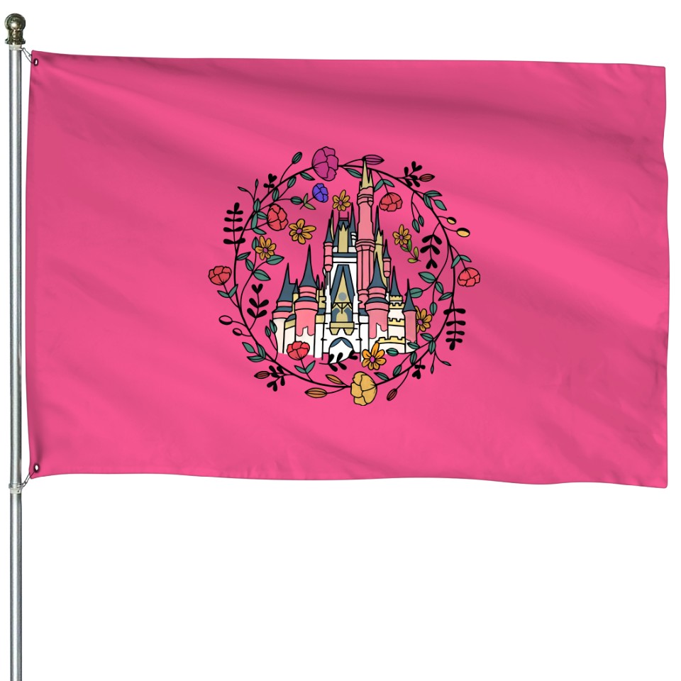 Disney Castle House Flags, Magic Kingdom House Flags, Disney Princess ...
