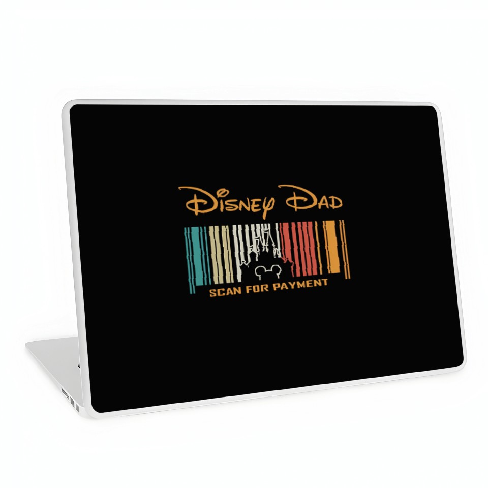 Disney Dad Scan For Payment, Funny Disney Dad Laptop Skins, Mickey ...