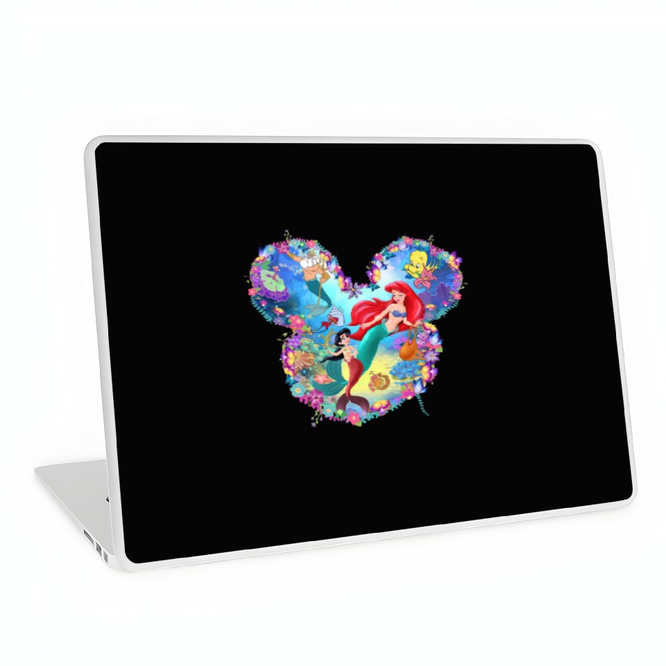 The Little Mermaid Laptop Skins, Ariel Laptop Skins, Princess Laptop ...