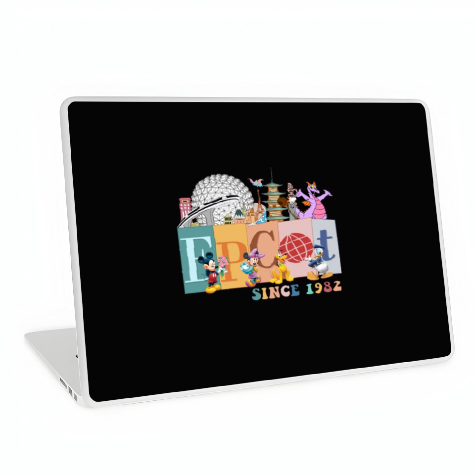 Disney Colors Laptop Skins, Retro Disney Epcot Laptop Skins | ID ...