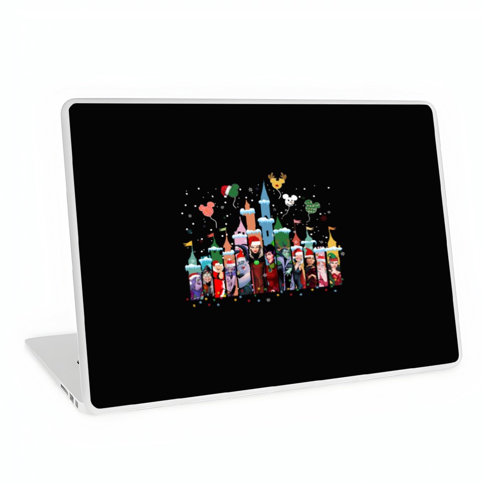 Disney Villains Christmas Laptop Skins, Disney Castle Christmas Laptop ...