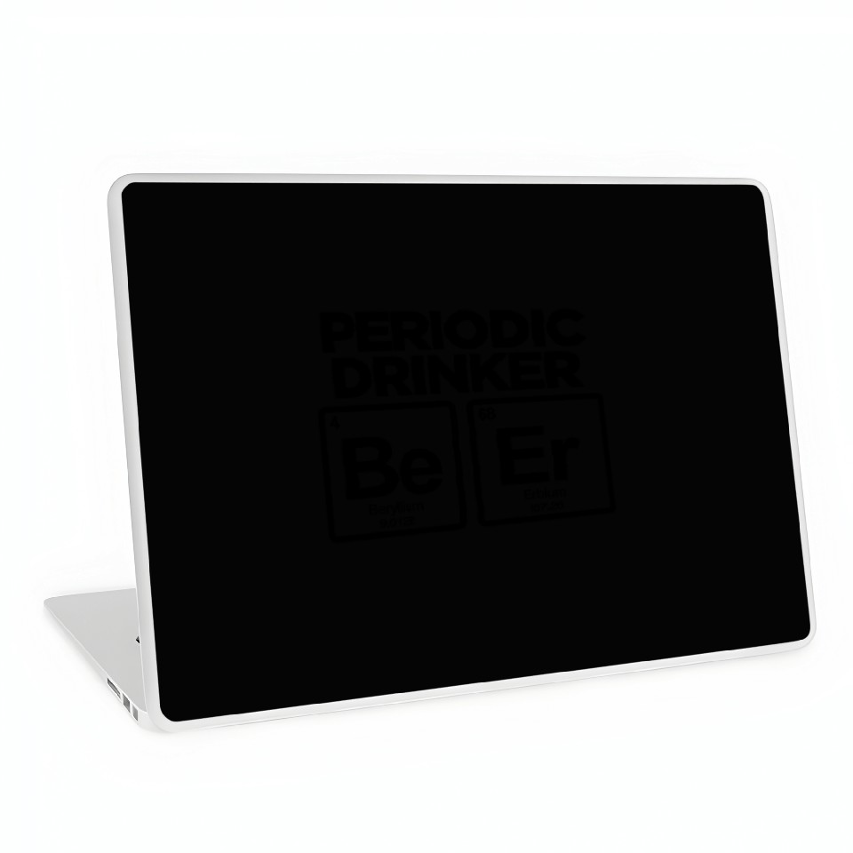 PERIODIC DRINKER FUNNY BEER PERIODIC TABLE Laptop Skins | ID 56883042 ...