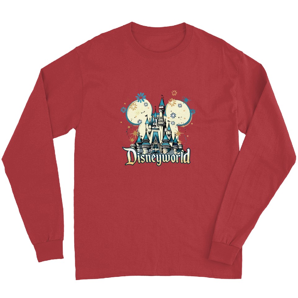 Disney World Long Sleeves, Vintage Disney Long Sleeves, Disney Castle ...