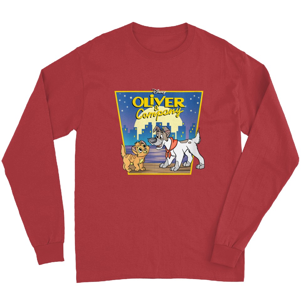 Disneyss Oliver Company Oliver And Dodger City Lights Logo Long Sleeves ...