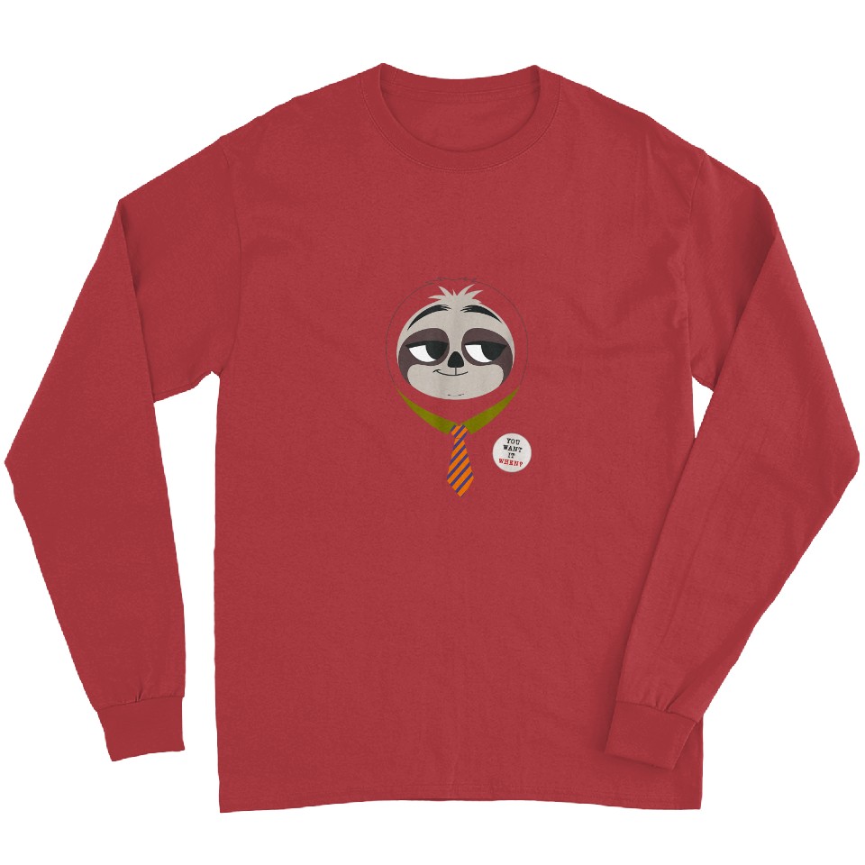 Disney Zootopia Flash the Sloth Face Long Sleeves | ID 21868031 by Anna ...