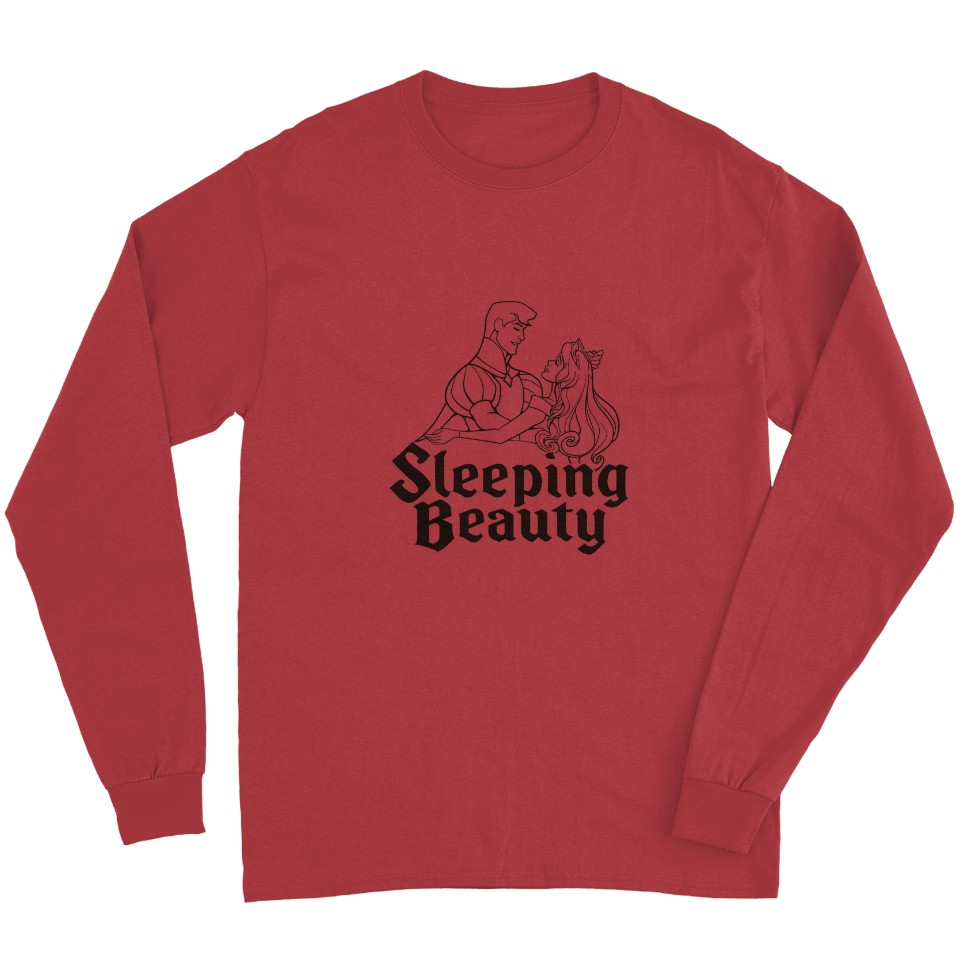 Disney Sleeping Beauty Aurora And Prince Phillip Outline Long Sleeves ...