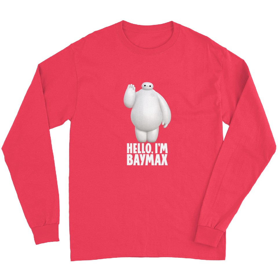 Disney Big Hero 6 Hello I'm Baymax Cute Portrait Long Sleeves | ID ...