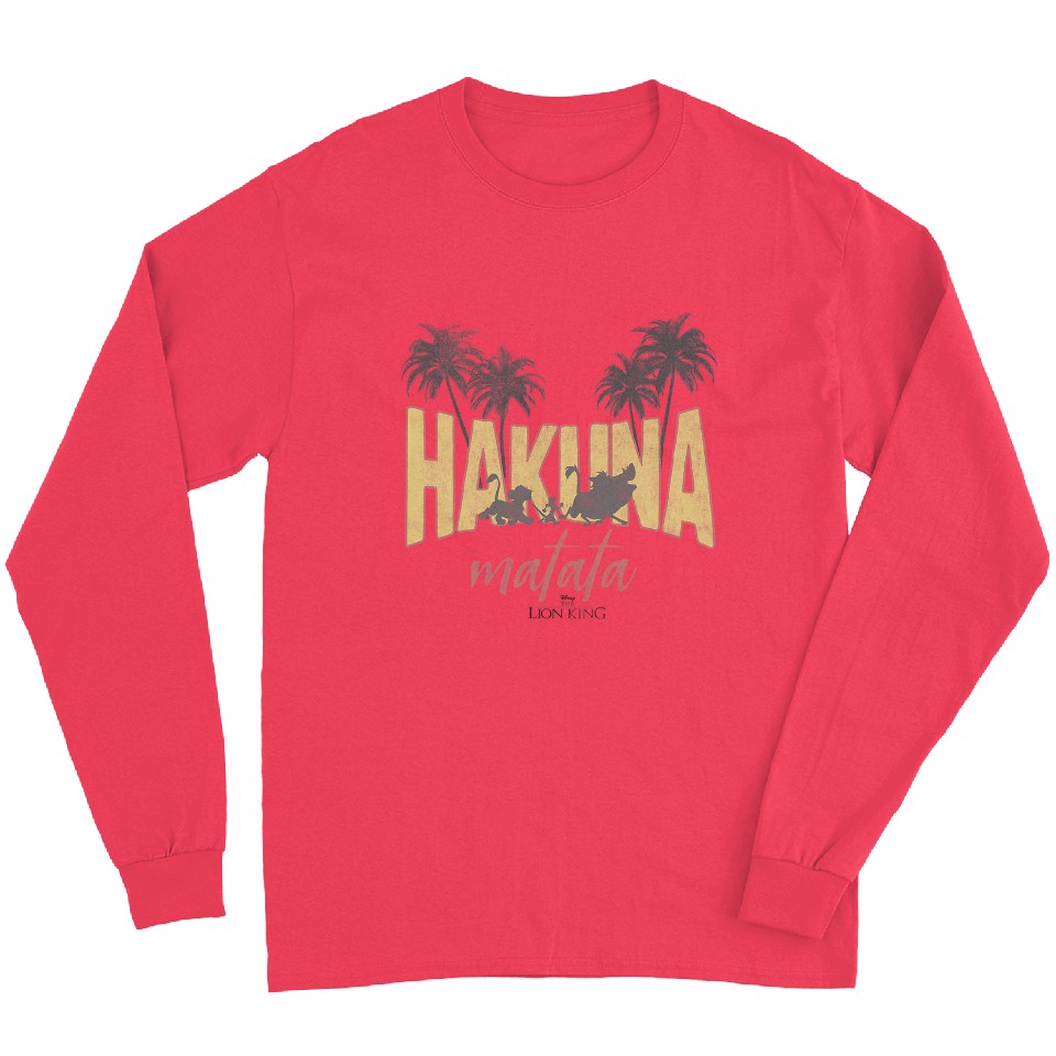 Disney Lion King Vintage Hakuna Matata Logo Graphic Long Sleeves | ID ...