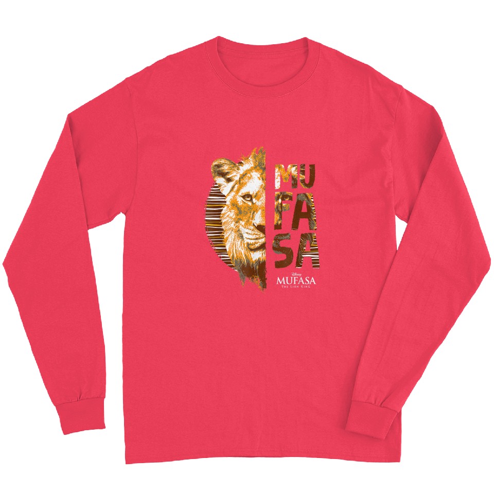 Disneyss Mufasa The Lion King Movie Faces And Name Sun Art Long Sleeves ...