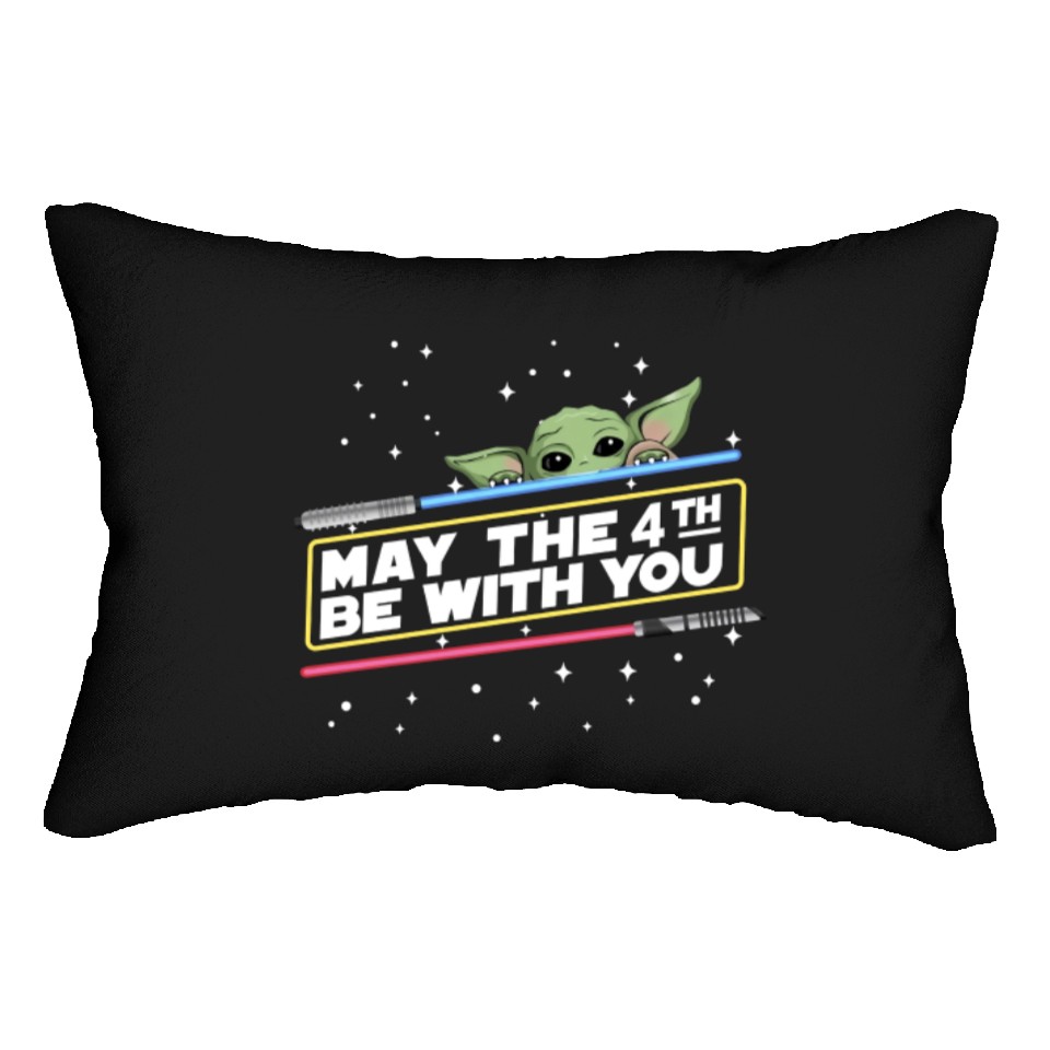 May The 4th Be With You Lumbar Pillows, Disney Star Wars Day Lumbar ...