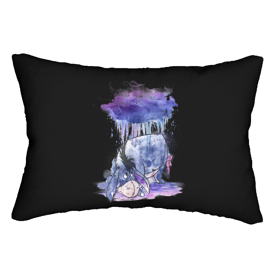 Disney Winnie The Pooh Cute Eeyore Watercolor Rain Cloud Lumbar Pillows ...