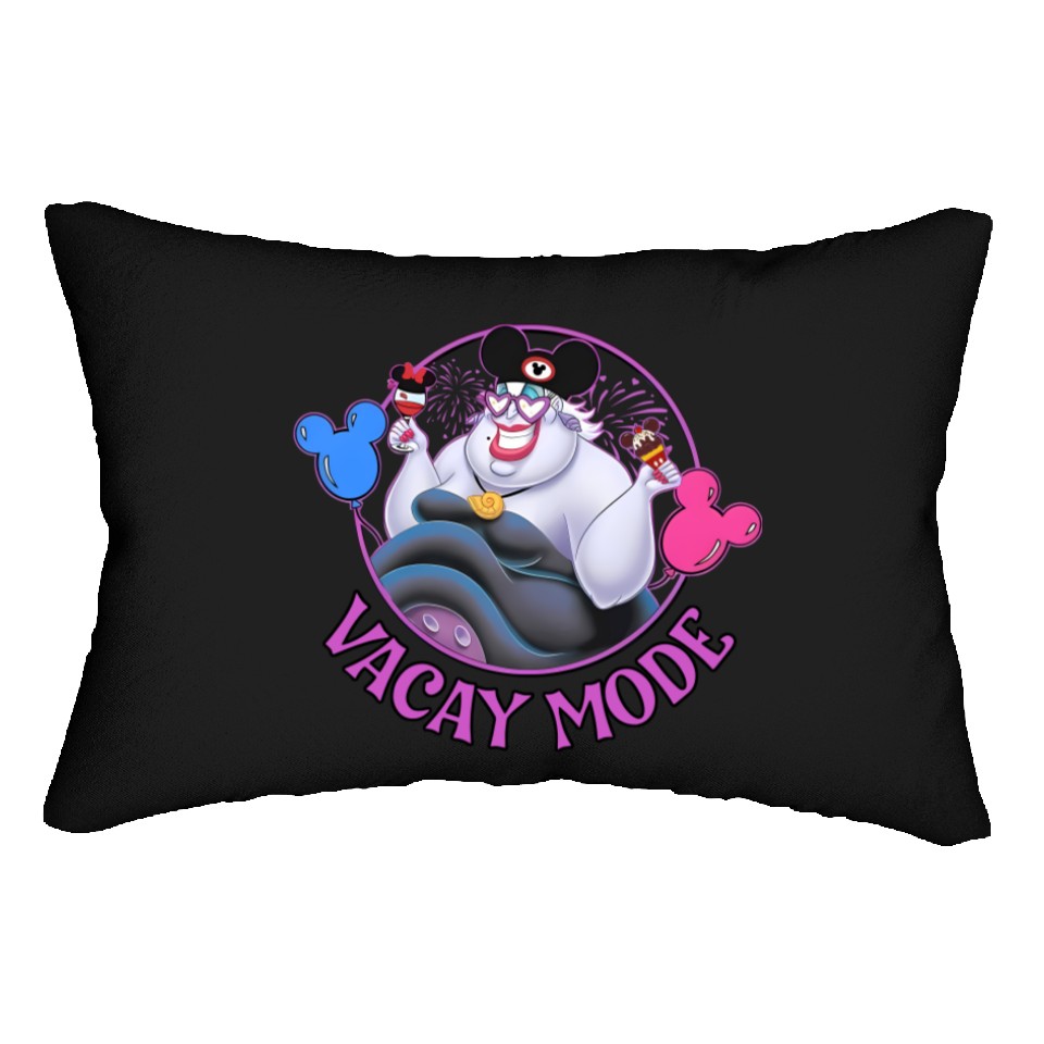 Disney Villains Ursula with Mickey Balloon Vacay Mode Retro Lumbar ...