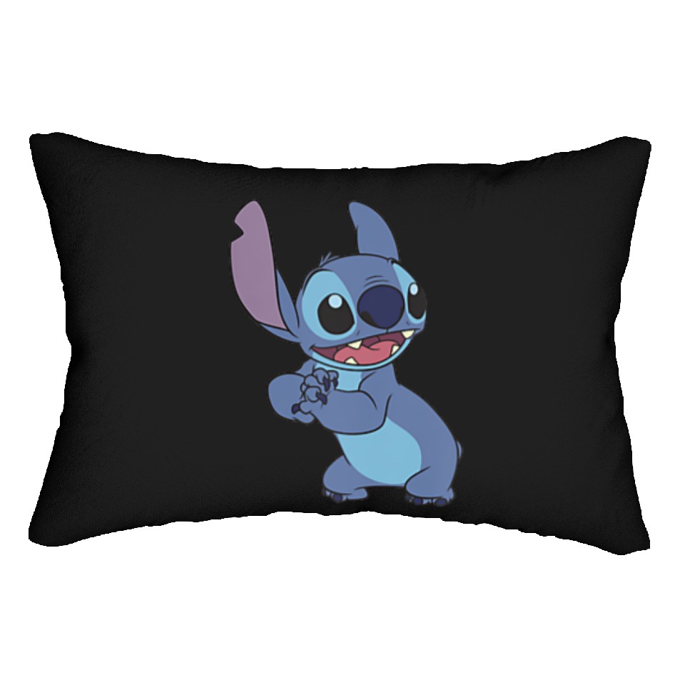 Disney Lilo Stitch Cute Stitch Pose Left Chest Pocket Logo Lumbar ...