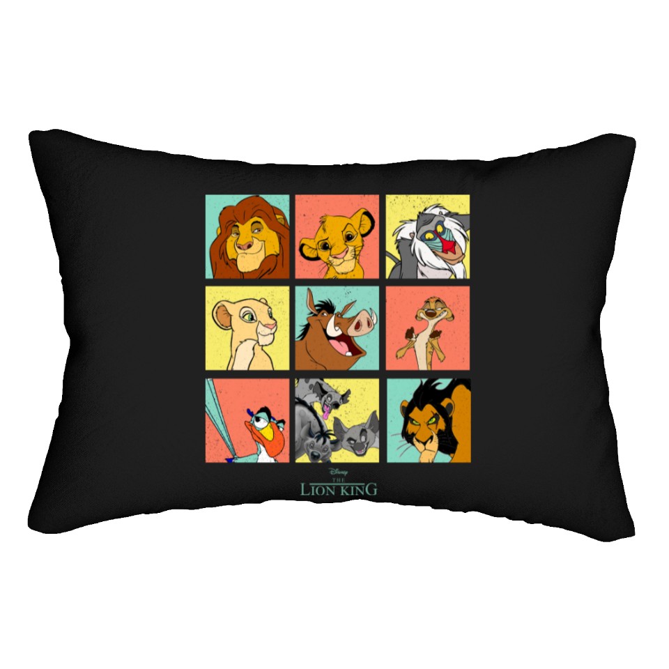 Disney Lion King Simba And Friends Lumbar Pillows, Disney The Lion King ...