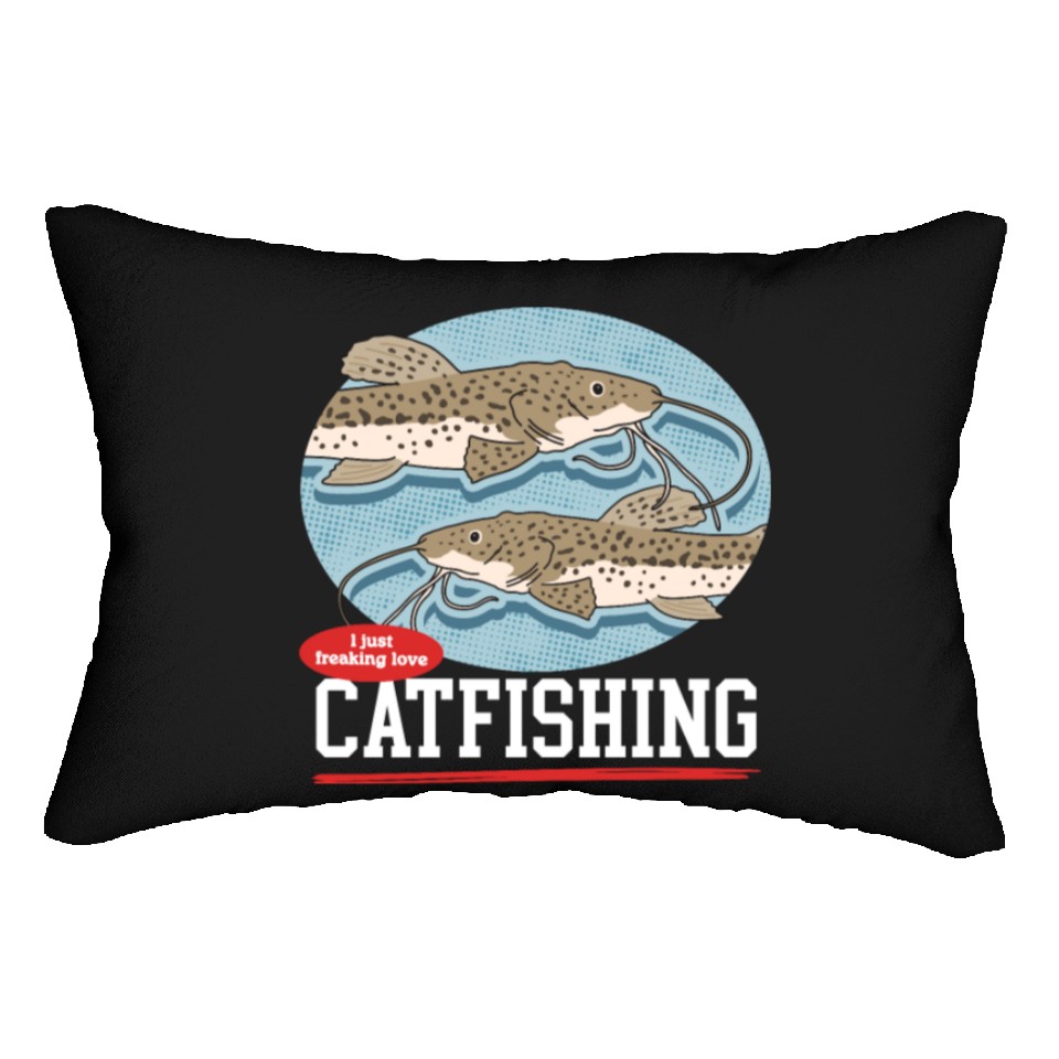 Catfish Fishing Love Catfishing Lumbar Pillows | ID 42243109 by Camila ...