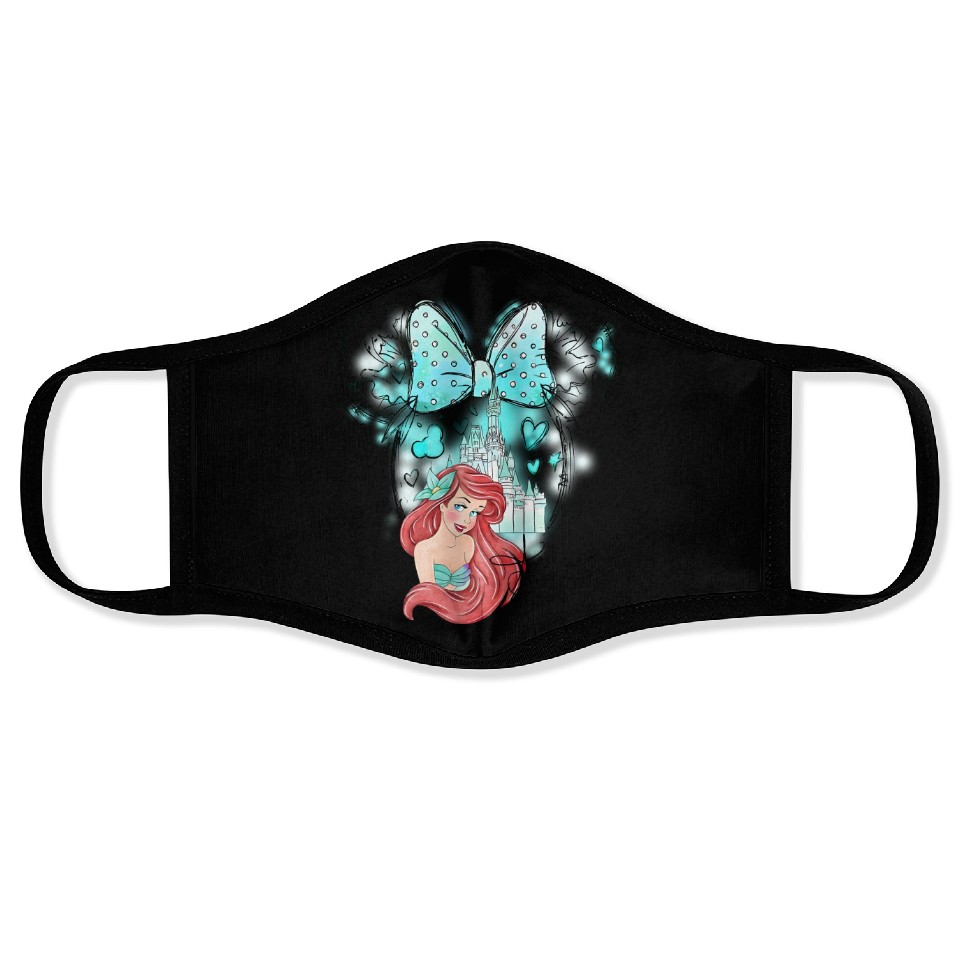 Ariel Face Masks, Princess Ariel Tank, Disney Princess Tank, Disney ...