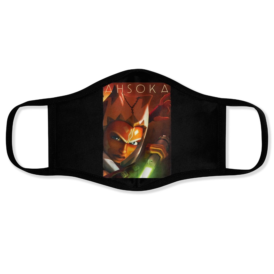Ahsoka Tano Face Masks, Power of the Galaxy Lightsaber Face Masks ...