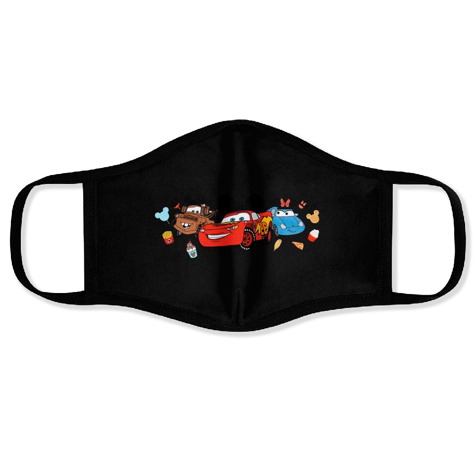 Disney Cars Snacks Face Masks, Pixar Cars Face Masks, Disney Cars Face ...