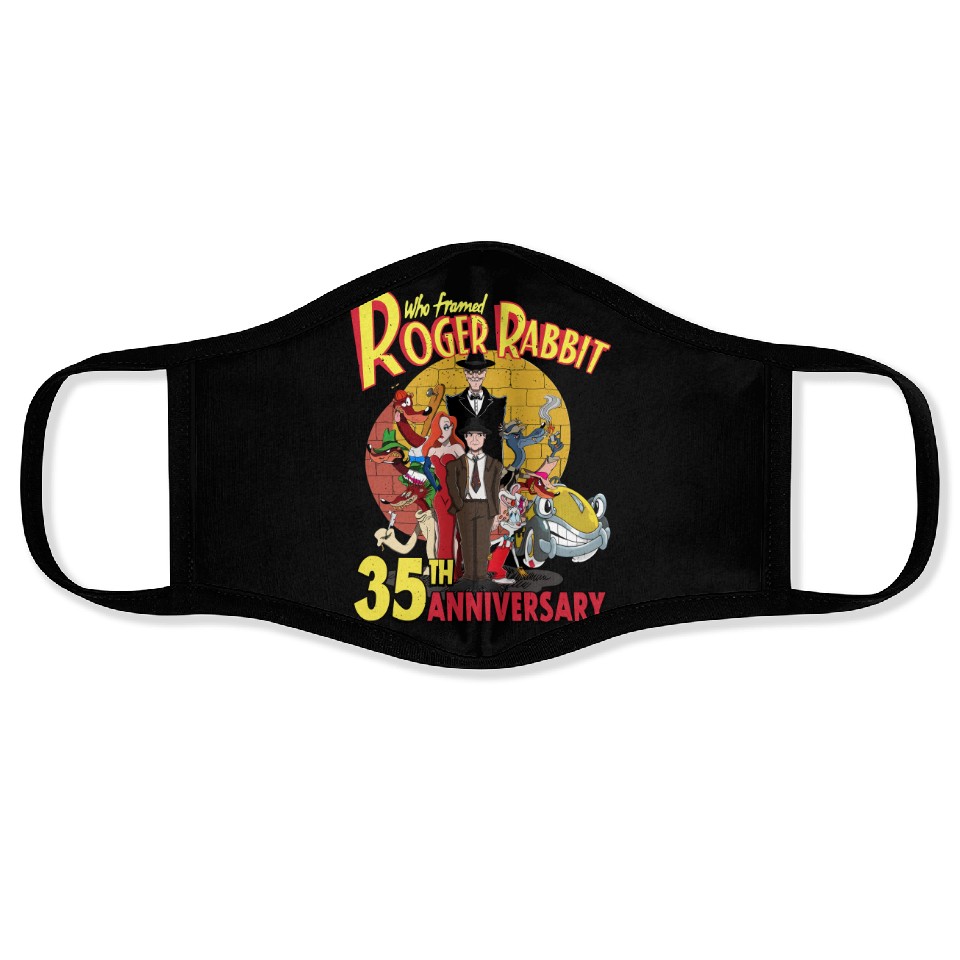 Who Framed Roger Rabbit 35Th Anniversary Disney Movie Face Masks ...
