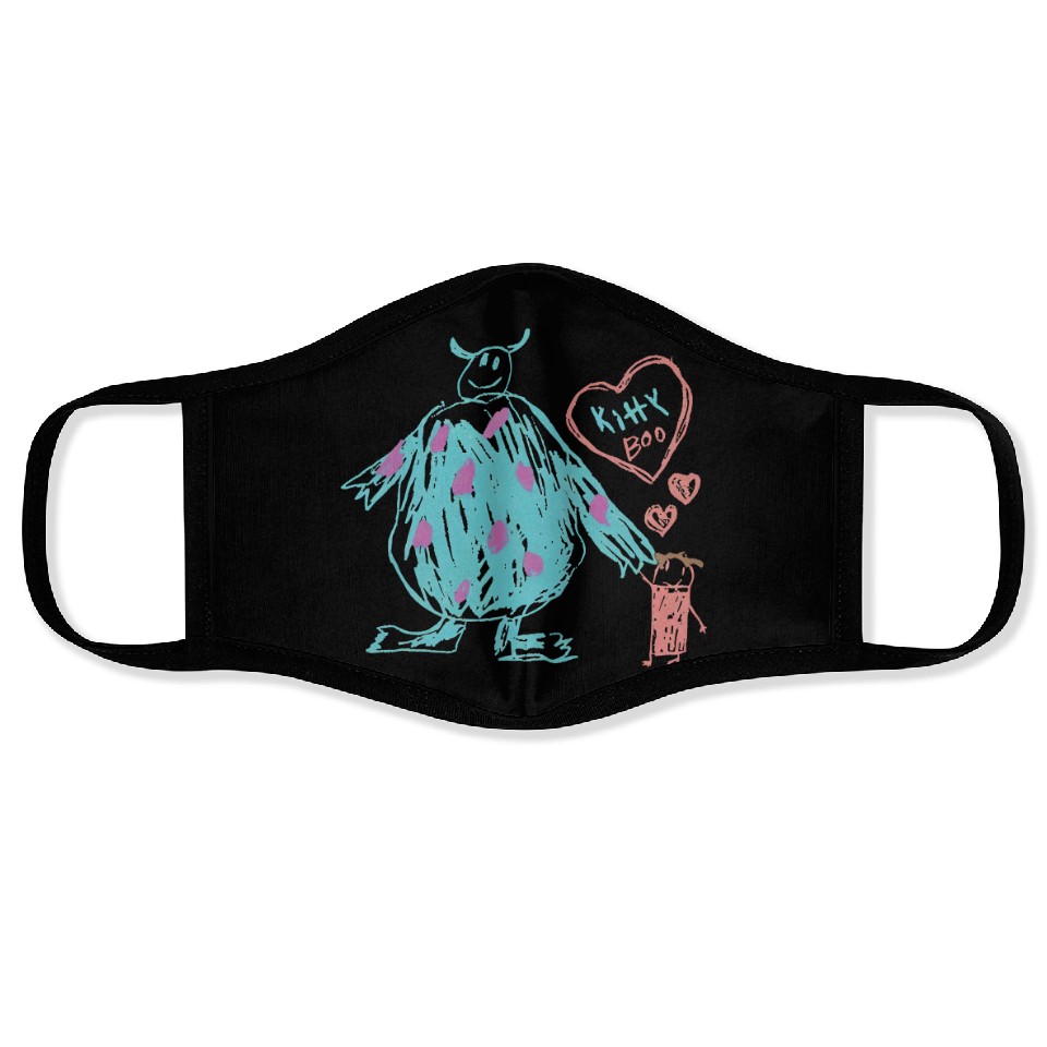 Vintage Disney Monster Inc Face Masks, Cute Sulley and Boo Face Masks ...