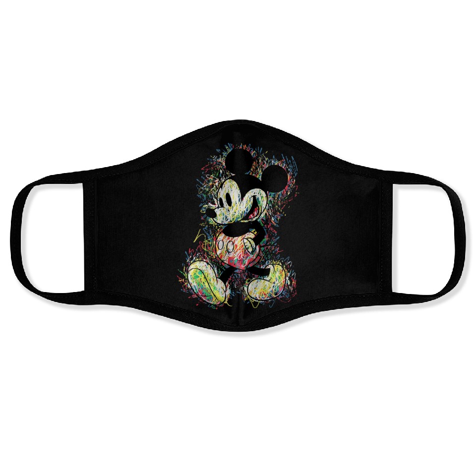 One Size Black Disney Mickey Mouse Tropical Mint Green Adult Mens ...
