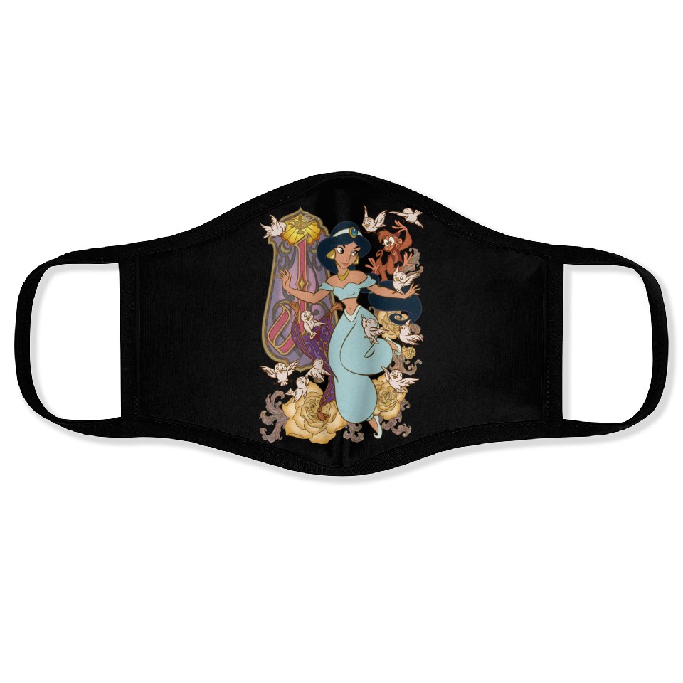Princess Jasmine Aladdin Color Face Masks, Disney Face Masks | ID ...