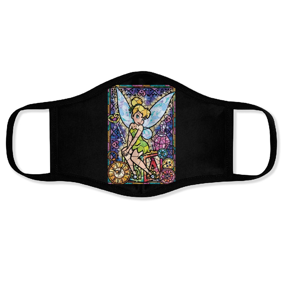Tinker Bell stained Glass Face Masks, Disney Tinker Bell Face Masks ...