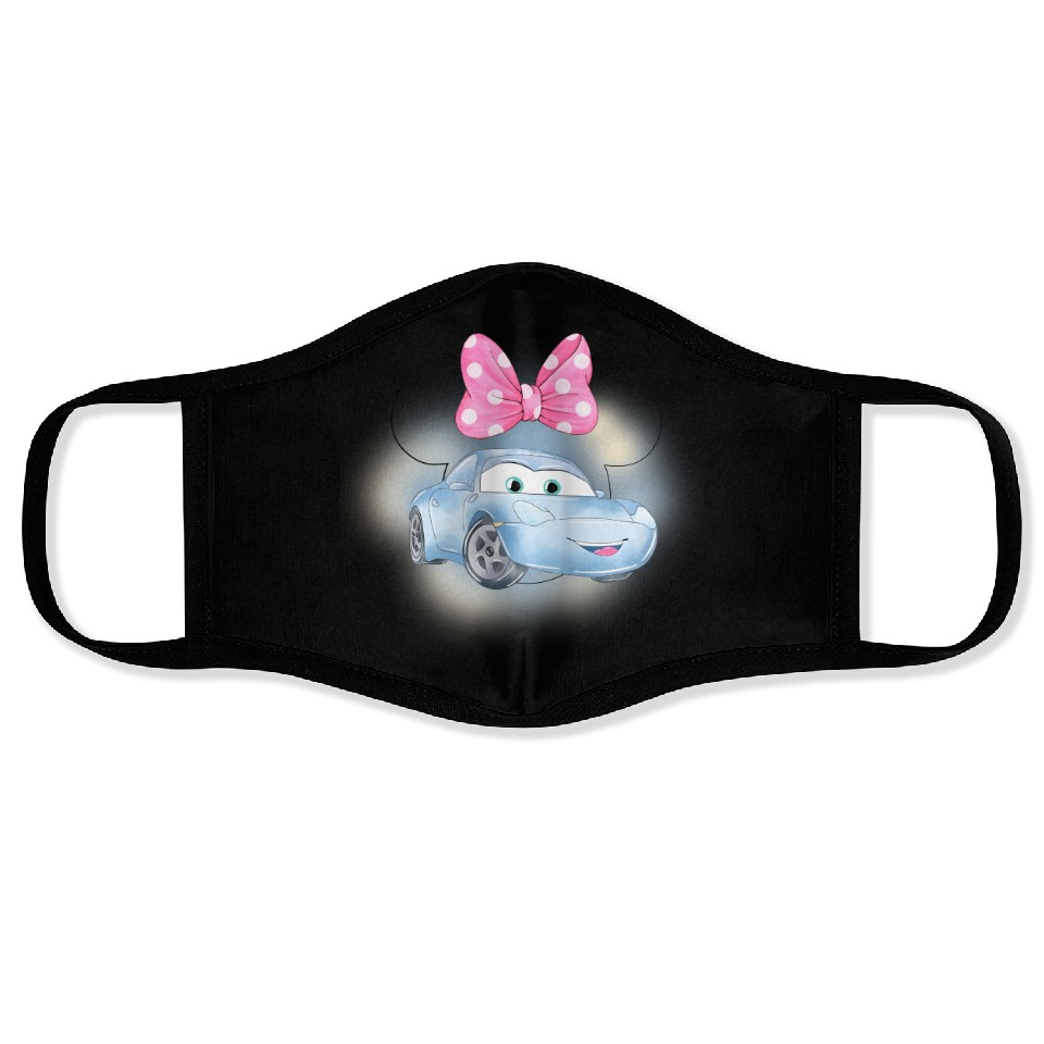 Cars Sally Face Masks, Disney Cars Watercolor Face Masks | ID 20732646 ...