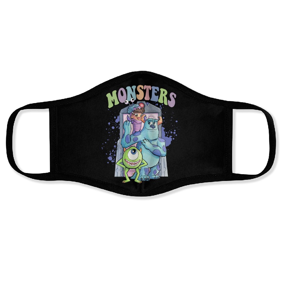 Colors Disney Monsters Inc Face Masks, Retro Monsters Inc Face Masks ...