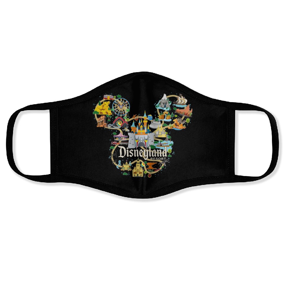 Vintage Disneyland Face Masks, Epcot Face Masks, Magic Kingdom Face ...