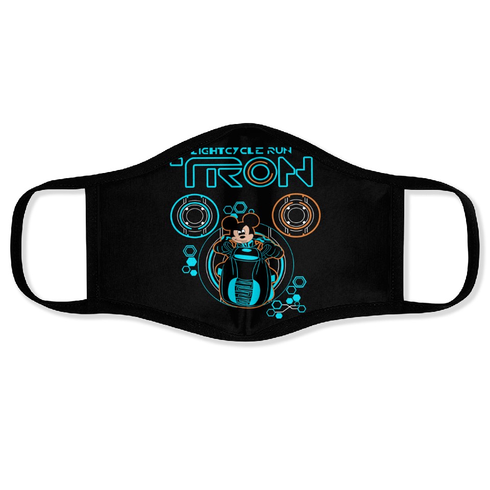 Disney Mickey Mouse Tron Lightcycle Run Ride Matching Face Masks, Magic ...