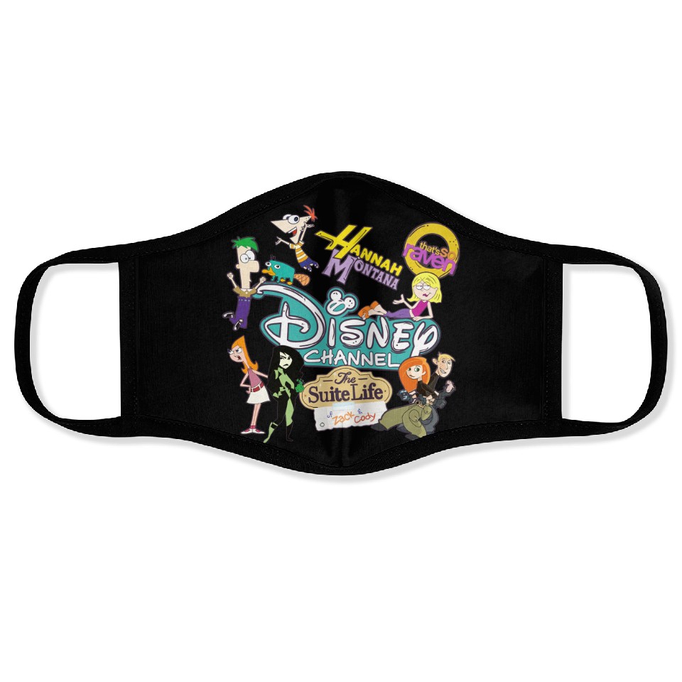 Disney Channel Cartoon Characters Group Hannah Montana Face Masks | ID ...