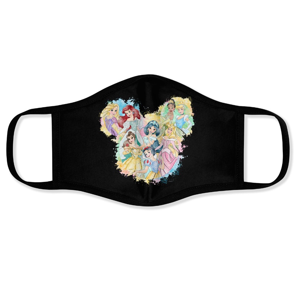 Princess Face Masks, Cute Princess white Face Masks, Disney Cute Face ...