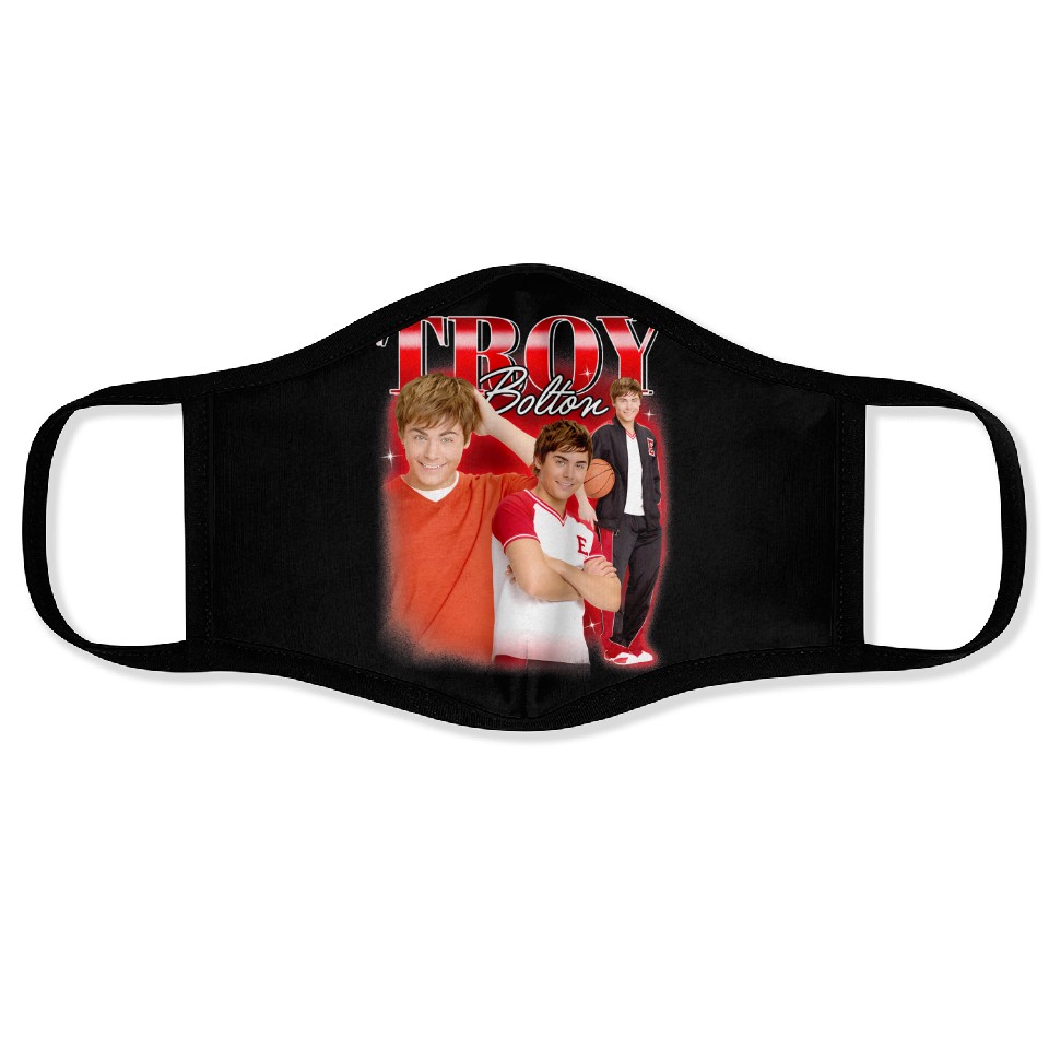 Dísney High School Musical The Series Troy Bolton Collage Face Masks ...