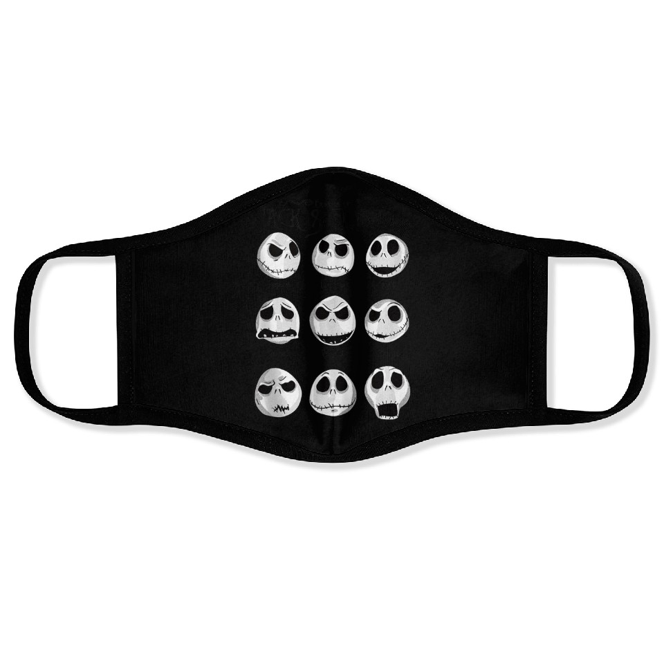 Disneys The Nightmare Before Christmas Emotional Jack Face Masks | ID ...