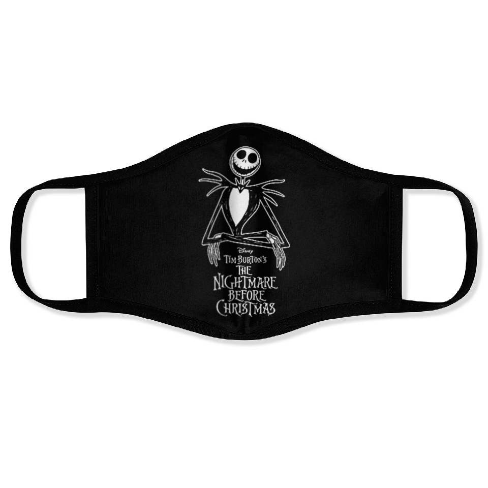 Disneys The Nightmare Before Christmas Pocket Cross Arm Jack Face Masks ...