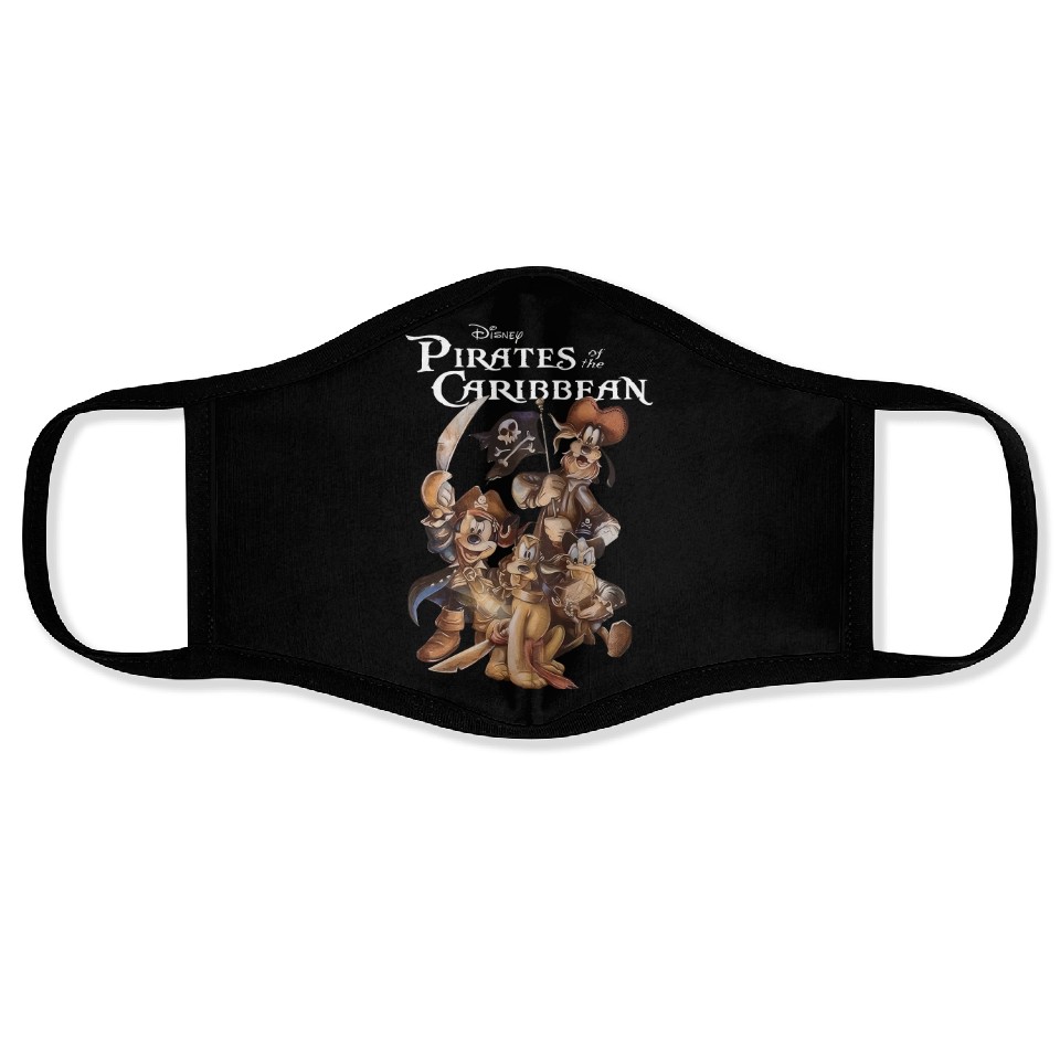 Vintage Pirates of the Caribbean Disneyworld Face Masks, Mickey Pirates ...