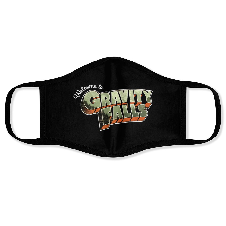 Disney Gravity Falls Welcome To Gravity Falls Logo Face Masks | ID ...