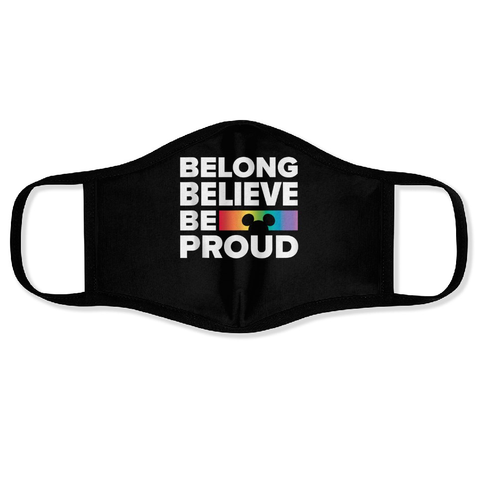 Disney Belong Believe Be Proud Pride 2150 Face Masks | ID 20897473 by ...