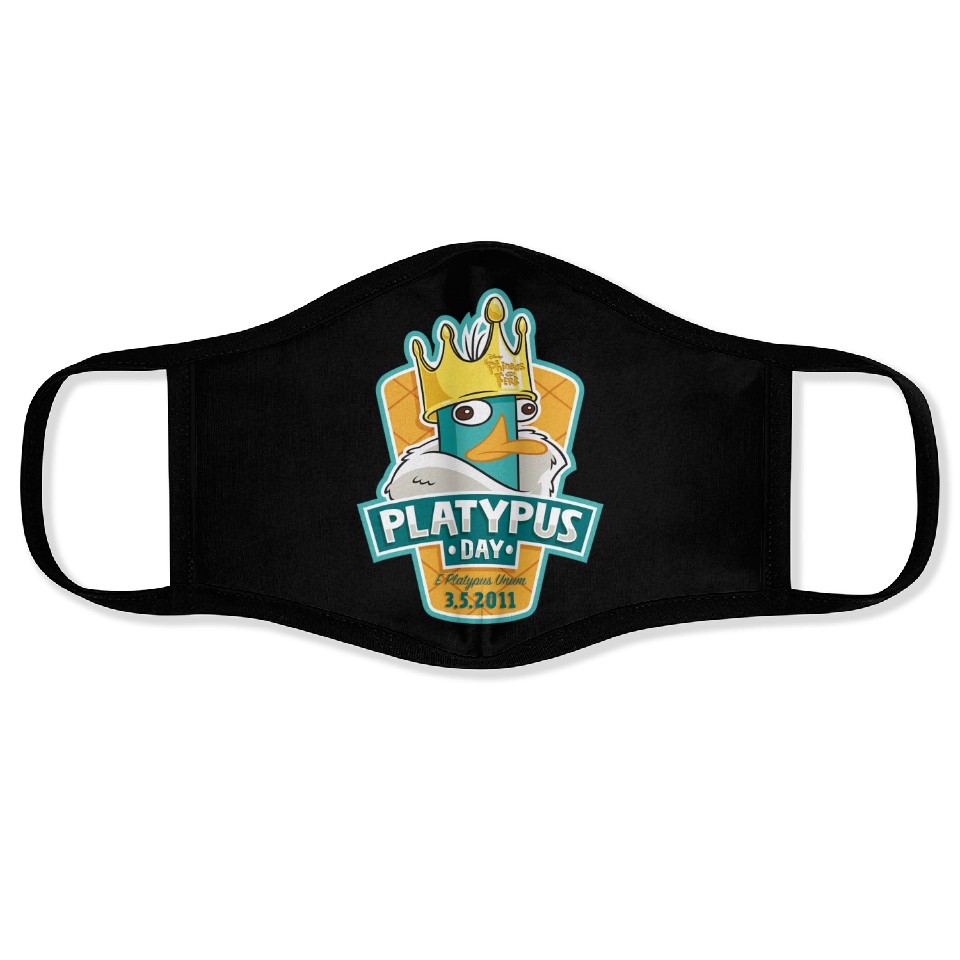 Disney Phineas And Ferb Platypus Day King Perry Portrait Face Masks ...