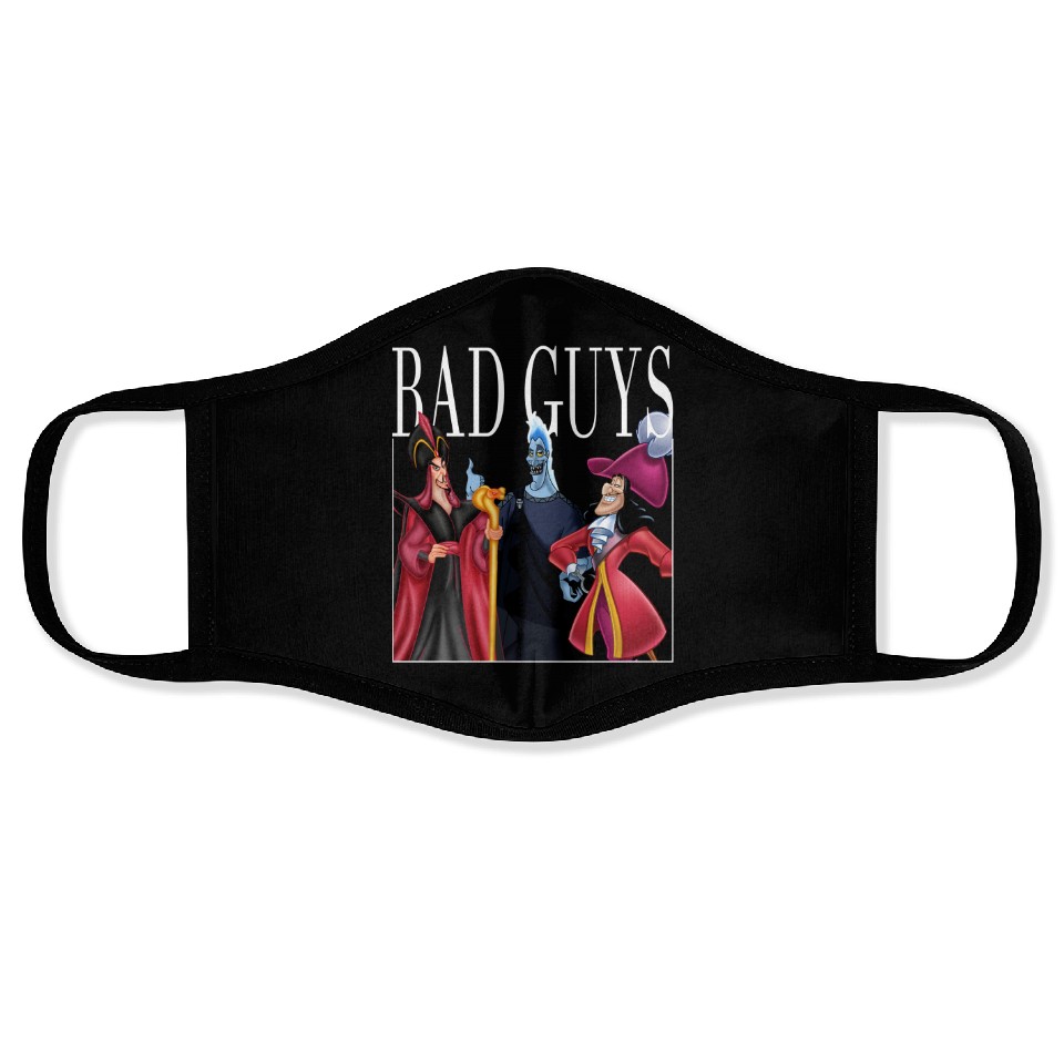 Disney Villains Bad Guys Face Masks, Jafar, Captain Hook, Hades Face ...