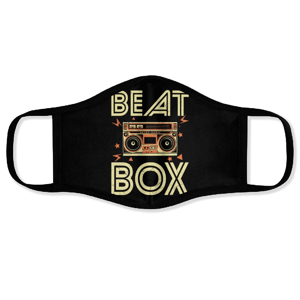 Cool Beat Box Retro Music Face Masks | ID 57241128 by Camila Fernandes ...