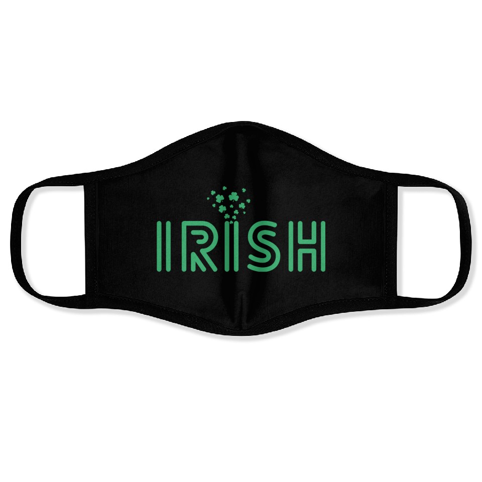 Irish in a Retro Font stars Face Masks | ID 53904676 by Camila ...