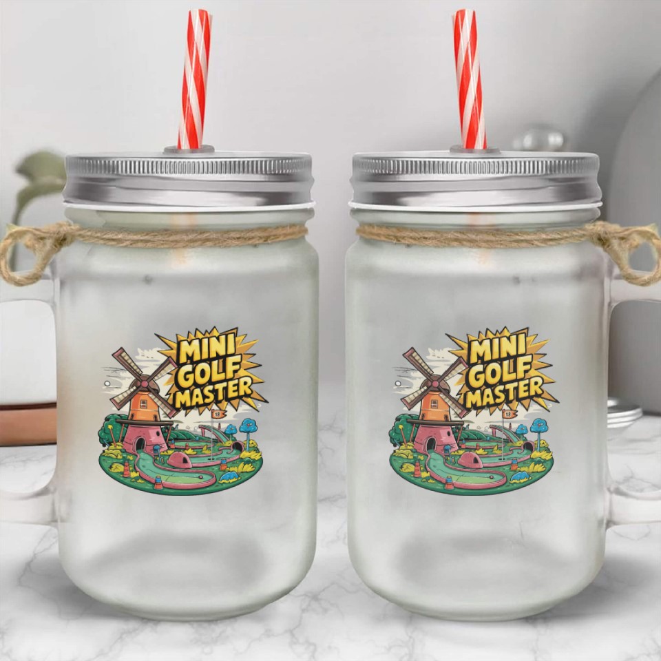 Mini Golf Minigolf Minigolfer Golfer for a Mini Mason Jar Cups | ID ...
