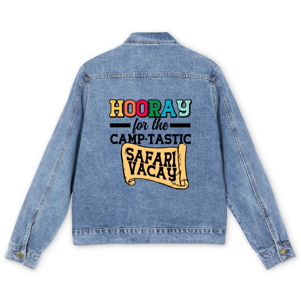 Safari Vacation Camping Travel Guide Men's Denim Jackets | ID 53074227 ...