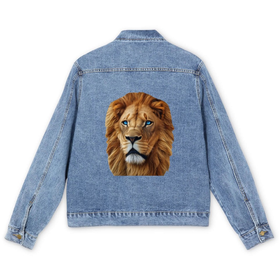 Men's Medium Denim Wash XL Straight from The Jungle King of Animals The ...
