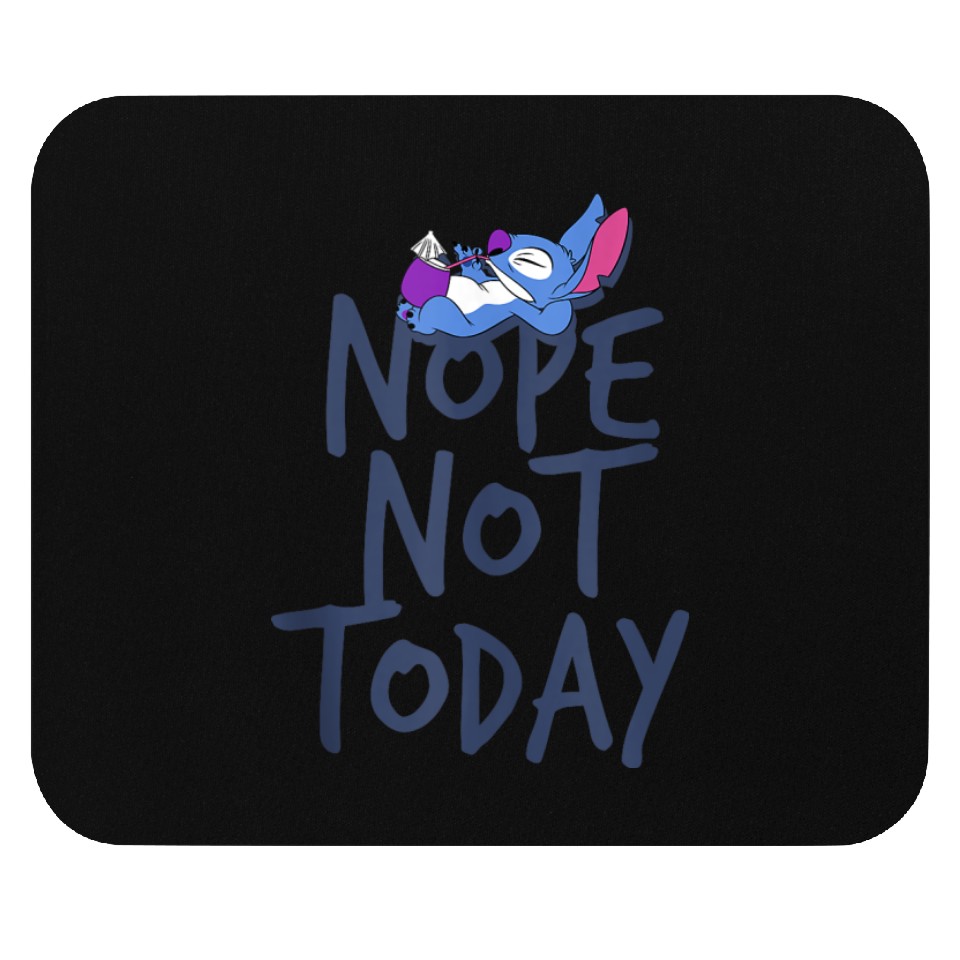 Disney Lilo Stitch Nope Not Today Stitch Relaxing Logo Mouse Pads | ID ...