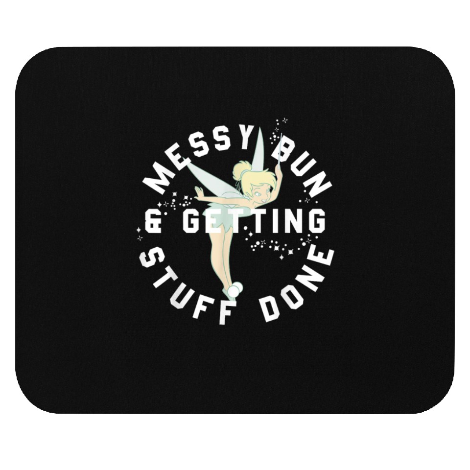 Disney Peter Pan Tinker Bell Messy Bun Getting Stuff Done Mouse Pads ...