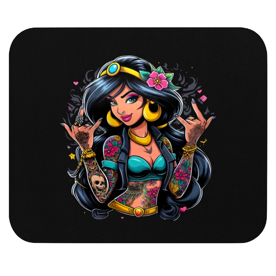 Jasmine Mouse Pads, Disney Princess, Disney Mouse Pads, Rock Punk ...